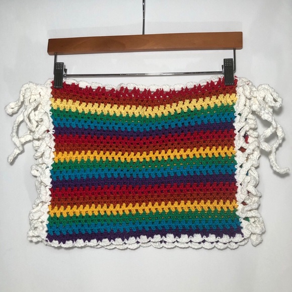 Crochet Culture | Skirts | Nwt Handmade Crochet Culture Mini Skirt ...